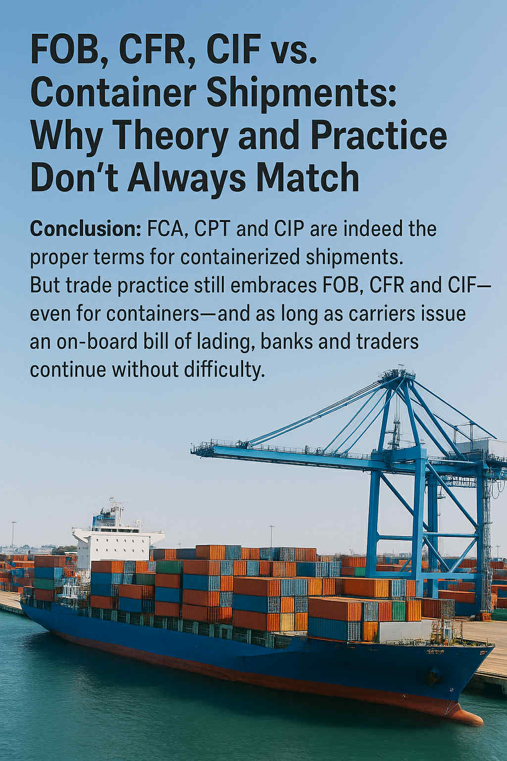 FOB, CFR, CIF vs. Container Shipments: Why Theory and Practice Don’t Always Match - Mr. Old Man