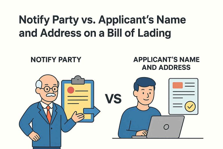 Notify Party vs. Applicant’s Name and Address on a Bill of Lading - Mr ...