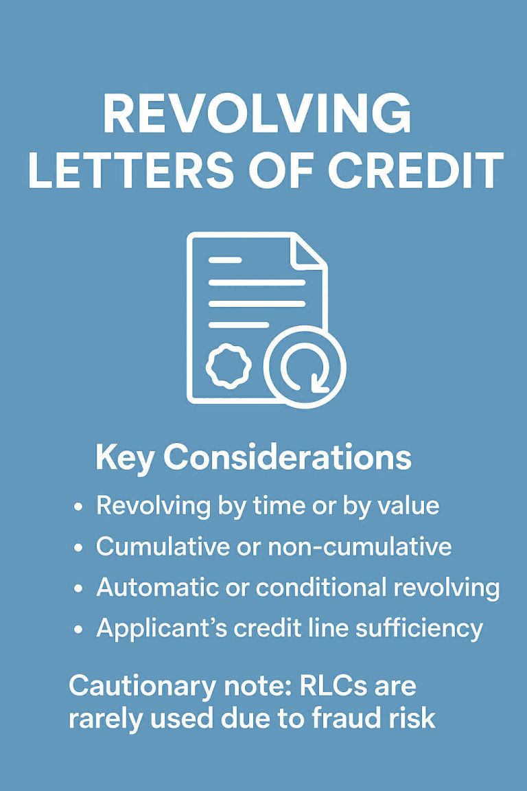 Revolving Letters of Credit: Key Considerations and Hidden Risks - Mr ...